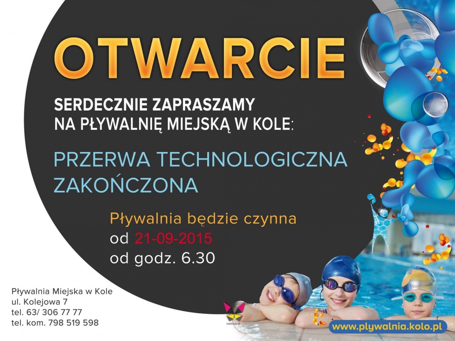 Kolski basen po niespełna miesiącu w końcu otwarty