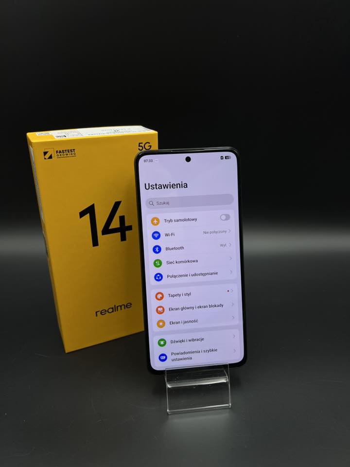 Ogłoszenie: Realme 14 5G 8/256GB 6,67" Komplet + gwarancja, kategoria ...