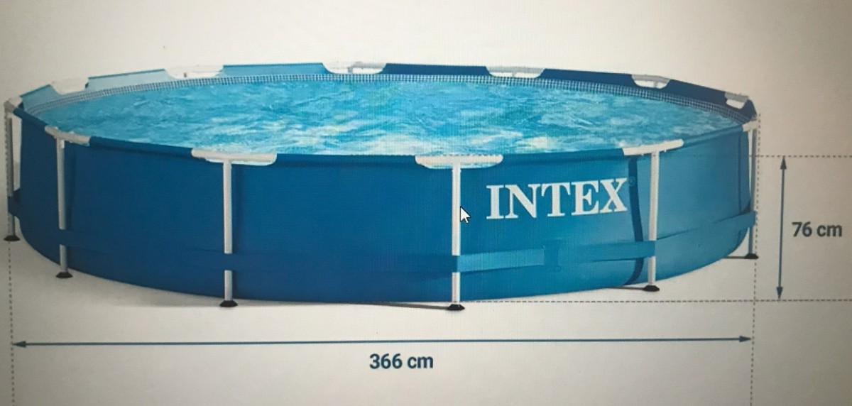 Ogłoszenie: Duży basen INTEX ogrodowo - stelażowy 3,66 x 0,76 m z pompą ...